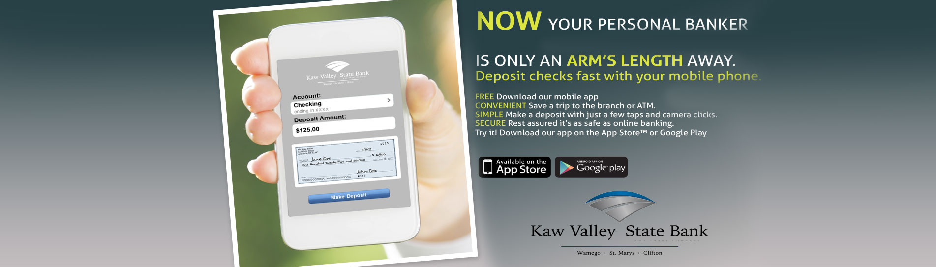 Banking - Kaw Valley State Bank